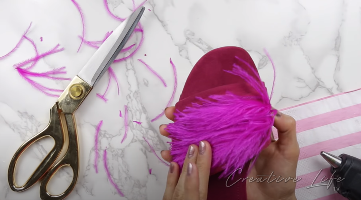 How To Make Pink Feather Slides DIY | Creative Life TV