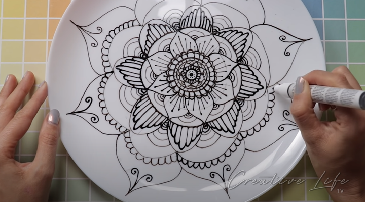 How To Make Mandala Plate DIY | Creative Life TV